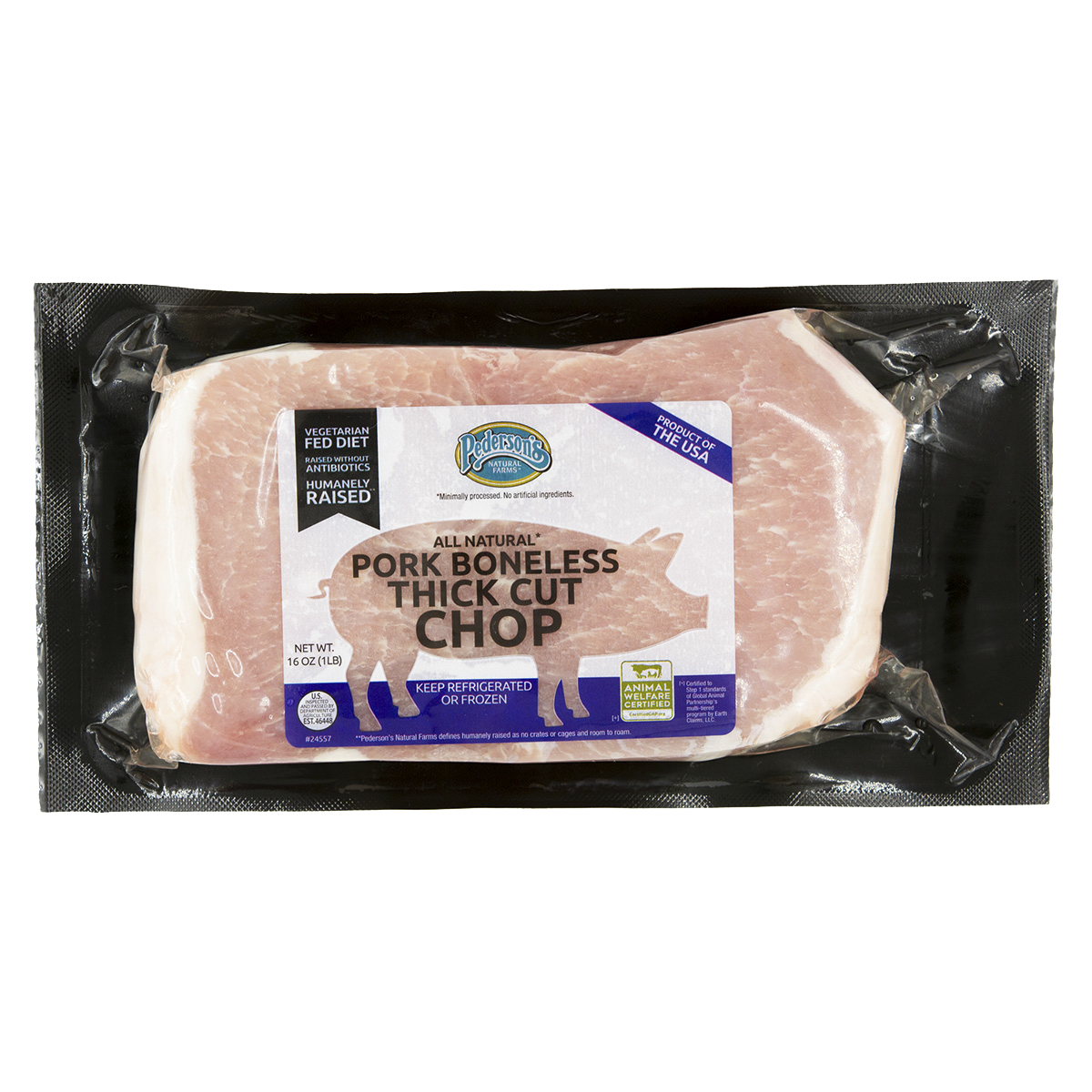 Pork Boneless Thick Cut Chops (4 Pack)